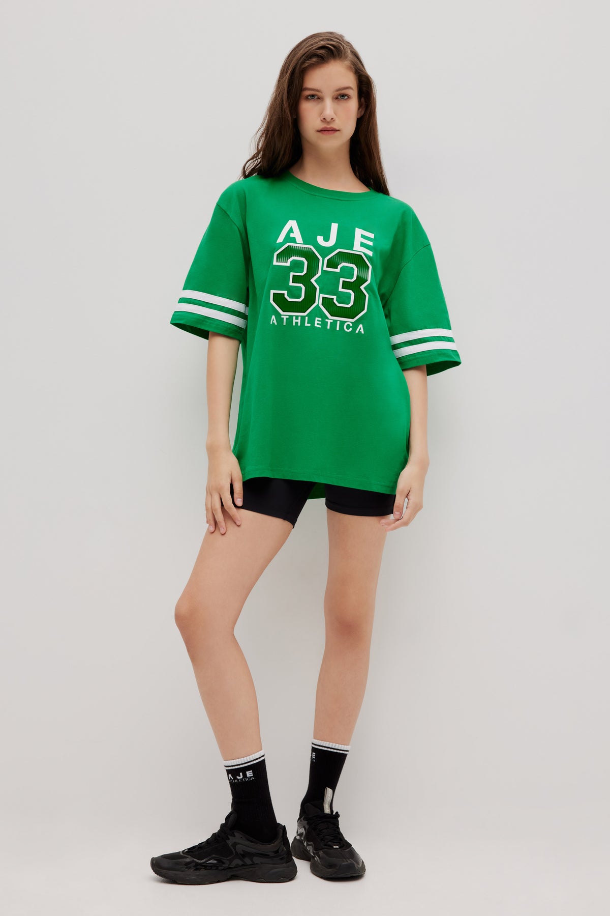 Wild Varsity Tee 102 | Green Boost | Aje Athletica – Aje NZ
