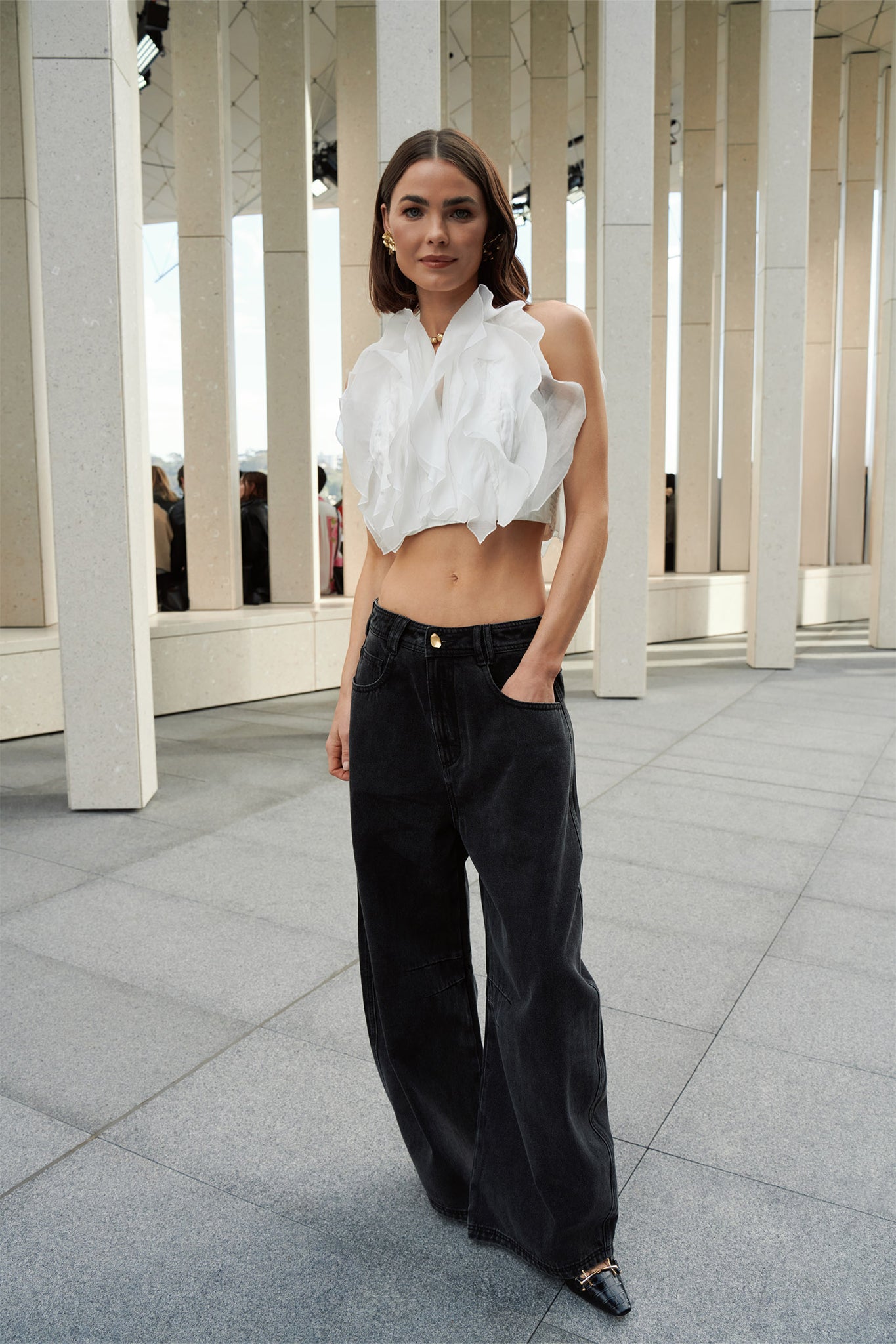 Cleo Top | Ivory | Aje – Aje NZ